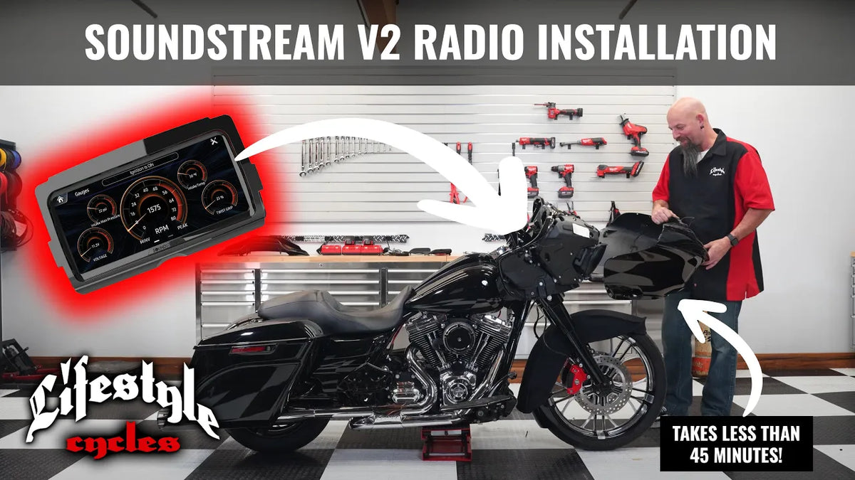 Lifestyle Cycles Installation Video: Soundstream V2 Radio