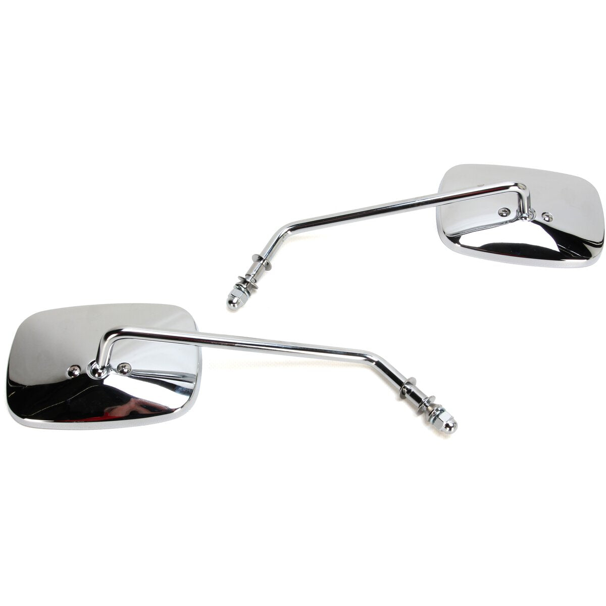 DRAG SPECIALTIES Replacement Long Stem Rectangle Mirrors Set - Chrome ...