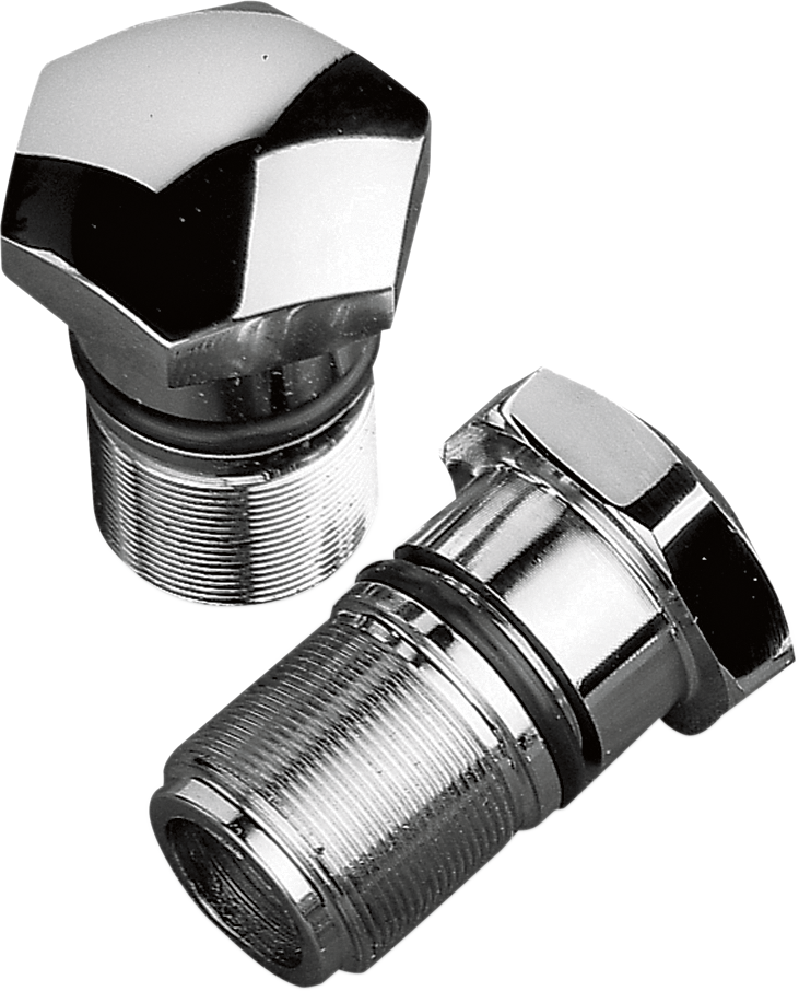 Drag Specialties Chrome Upper Fork Tube Caps / Plugs - 2 Pack ...