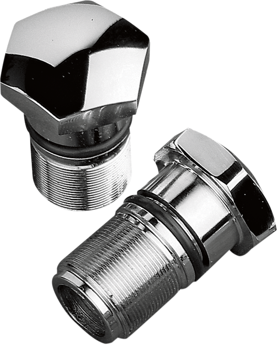Drag Specialties Chrome Upper Fork Tube Caps / Plugs - 2 Pack ...