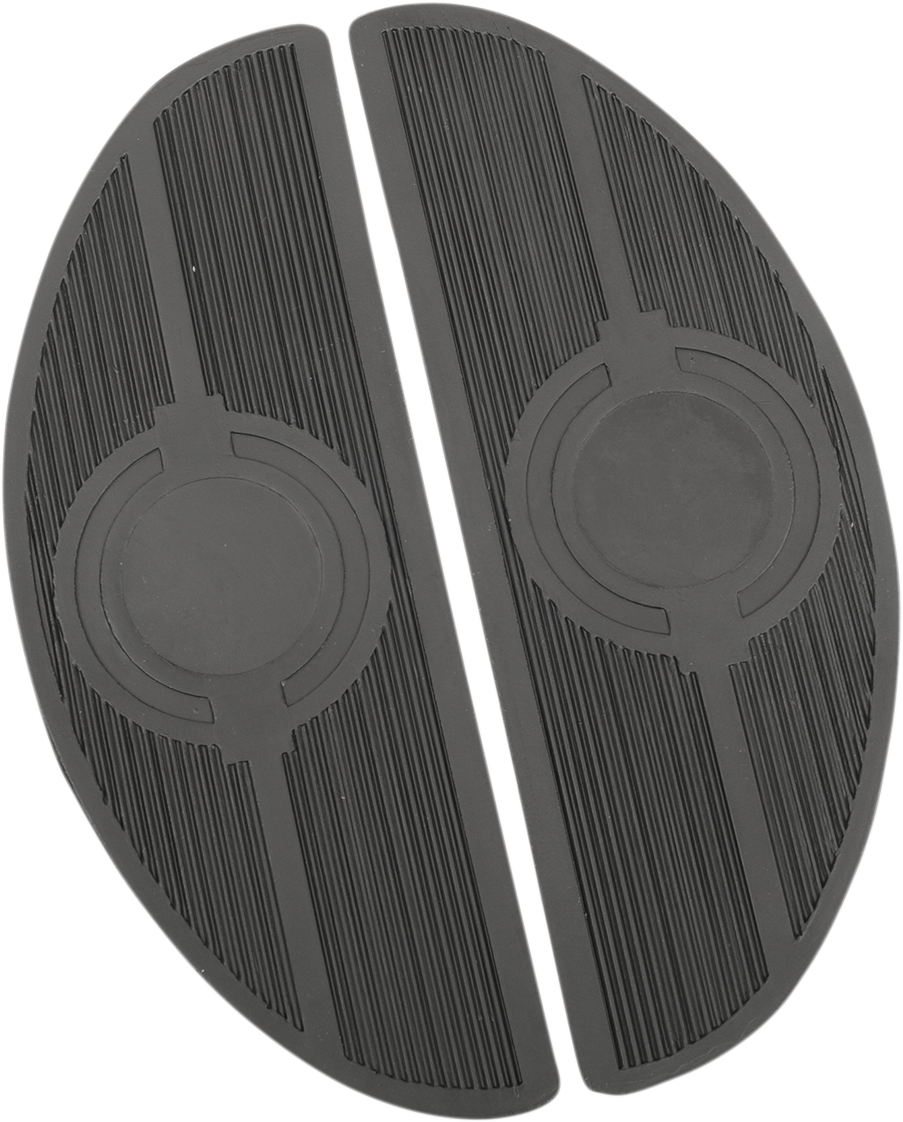 DRAG SPECIALTIES Replacement Half-Moon Rubber Rider Floorboard Pads ...