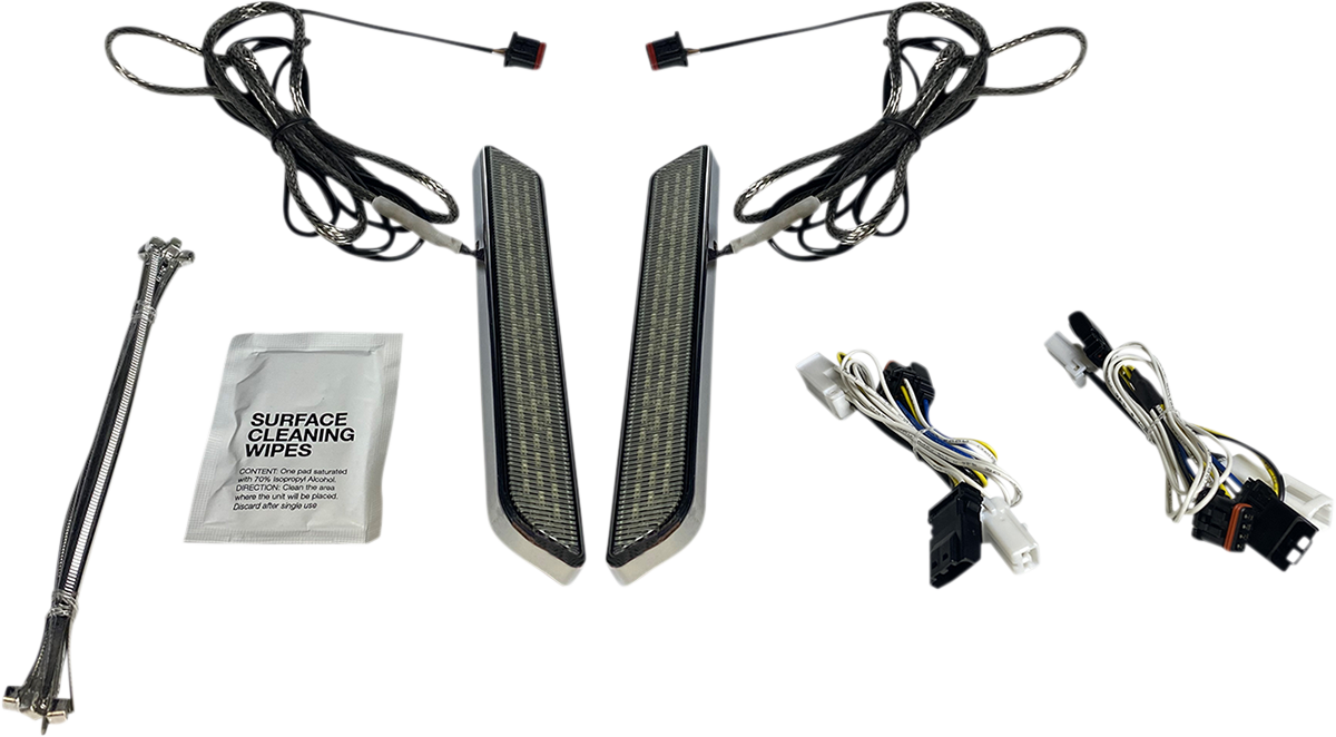 CUSTOM DYNAMICS LED Front Fork Lightz™ - Smoke - Chrome — Lifestyle Cycles