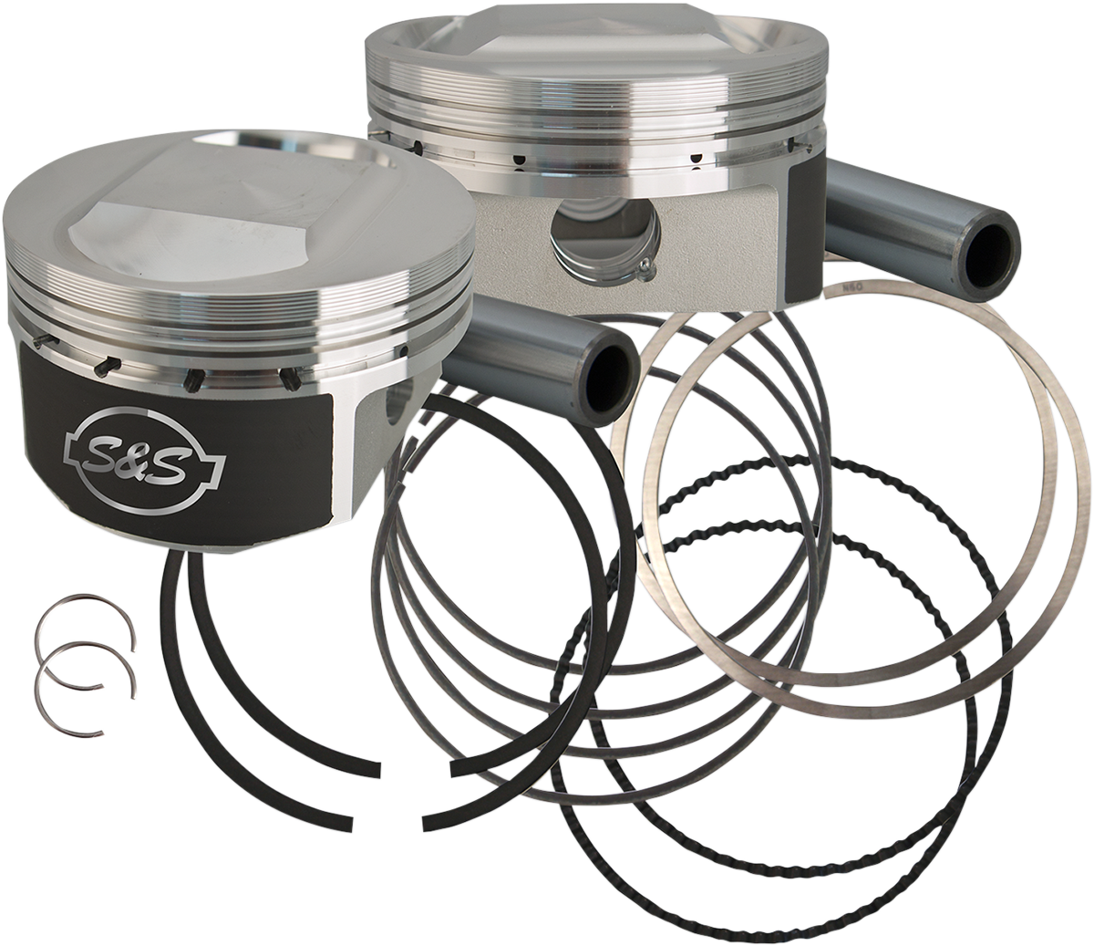 S&S CYCLE Piston Kit - 3.5625" - 1250cc Big Bore - 11.2:1 CR - XL ...