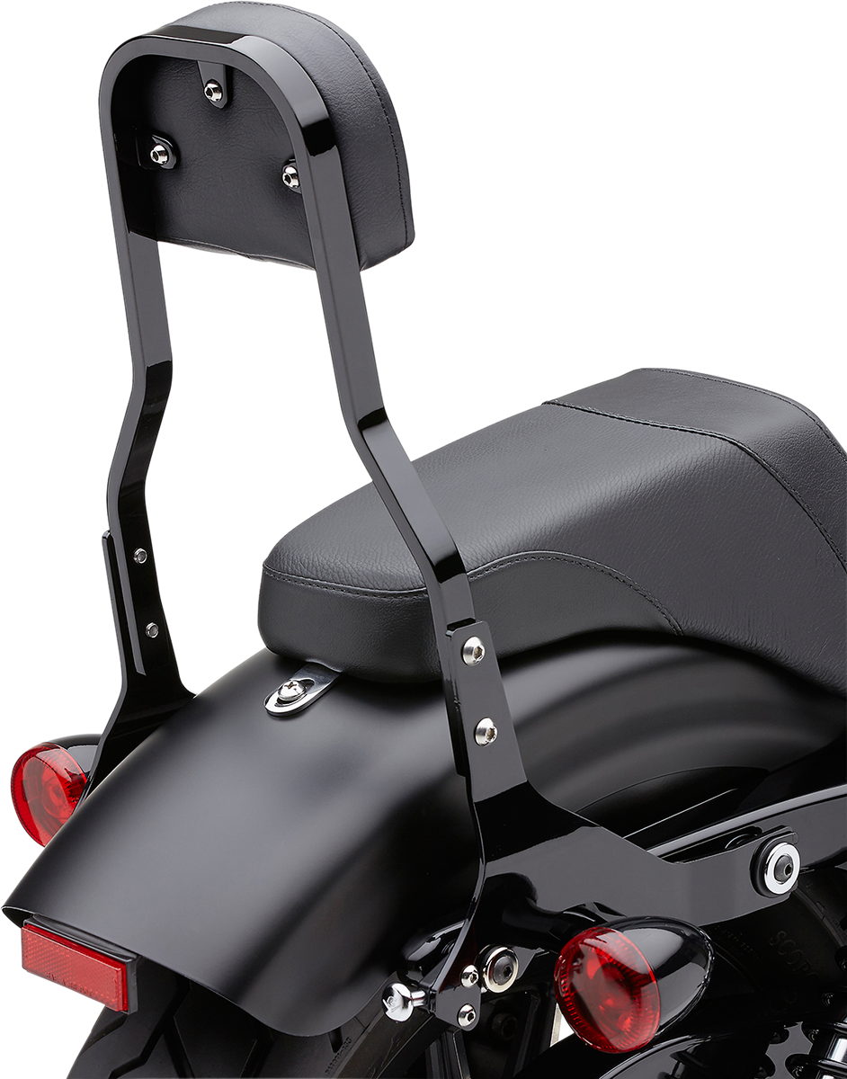 COBRA Backrest Kit - 14" - Black - Softail — Lifestyle Cycles