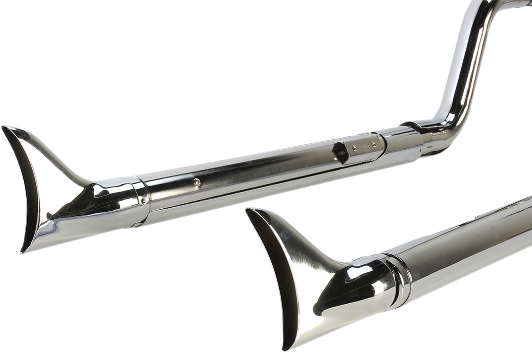 COBRA True Dual Exhaust - Fishtail - '07-'11 Softail — Lifestyle Cycles