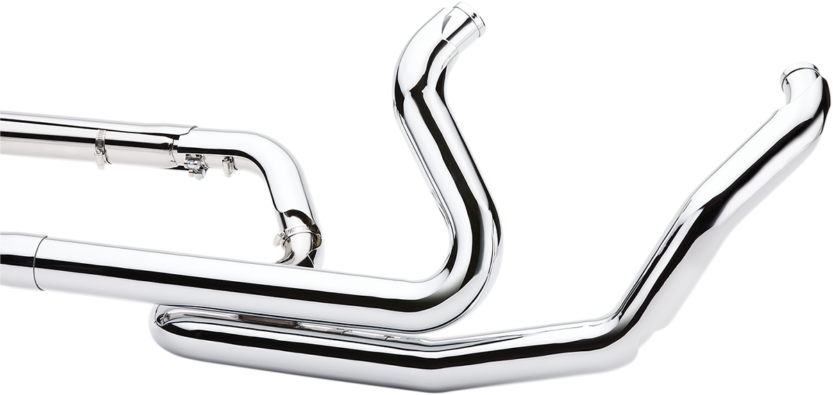 COBRA Powerport Dual Headpipes with Dual Bungs - Chrome — Lifestyle Cycles