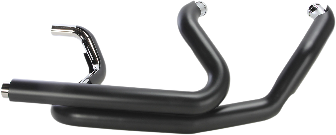 COBRA Powerport Dual Headpipes with Dual Bungs - Black — Lifestyle Cycles