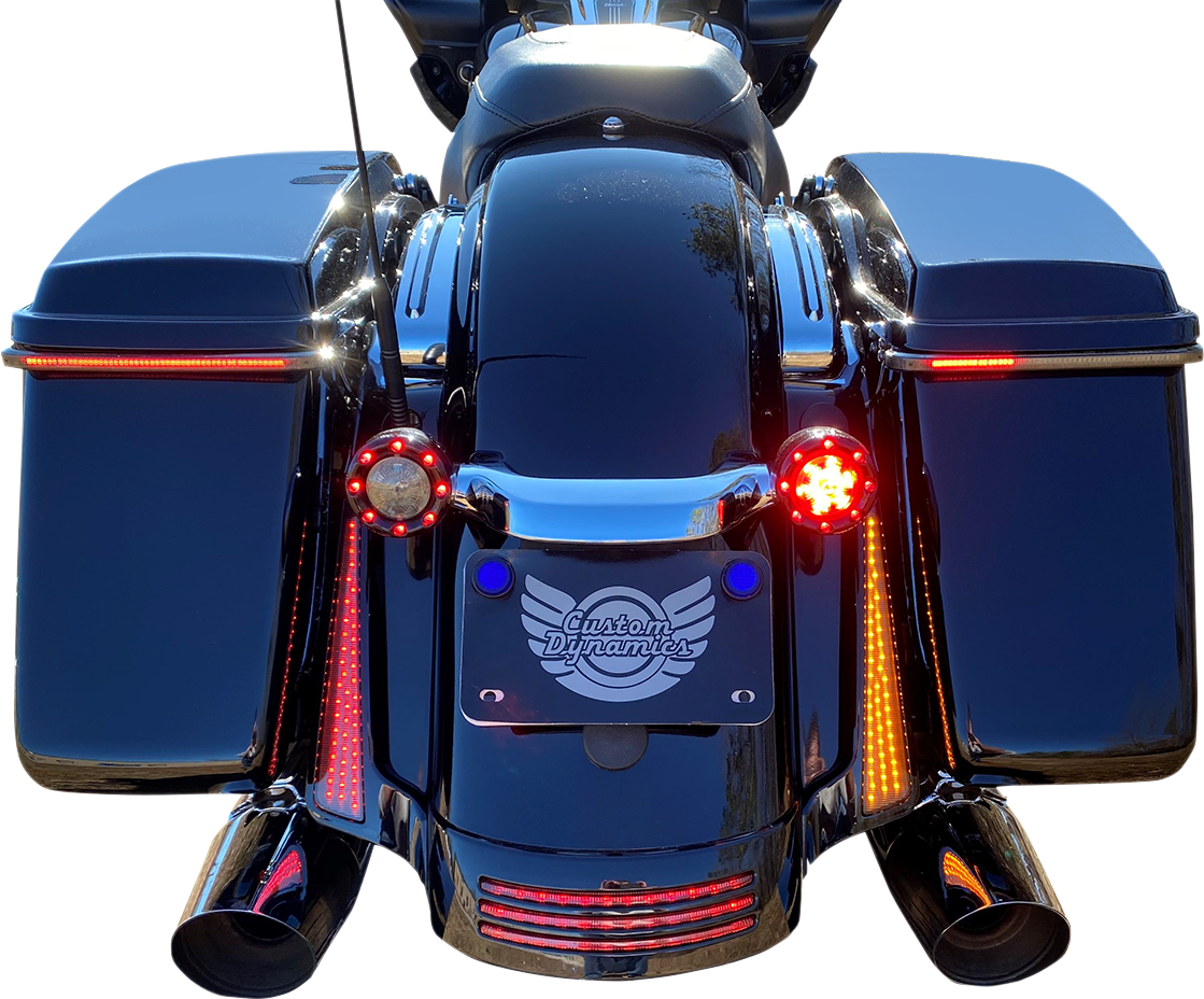 CUSTOM DYNAMICS Dual Color Fascia LED Panel Lights - Black - Smoke Len ...