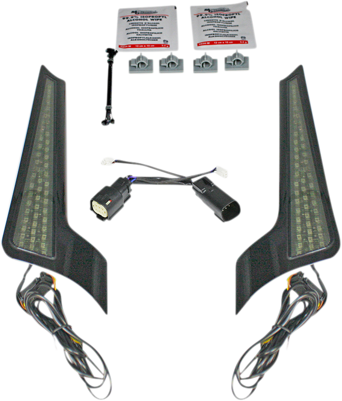 CUSTOM DYNAMICS Fascia Panels LED Auxiliary Lights - Black - Smoke ...