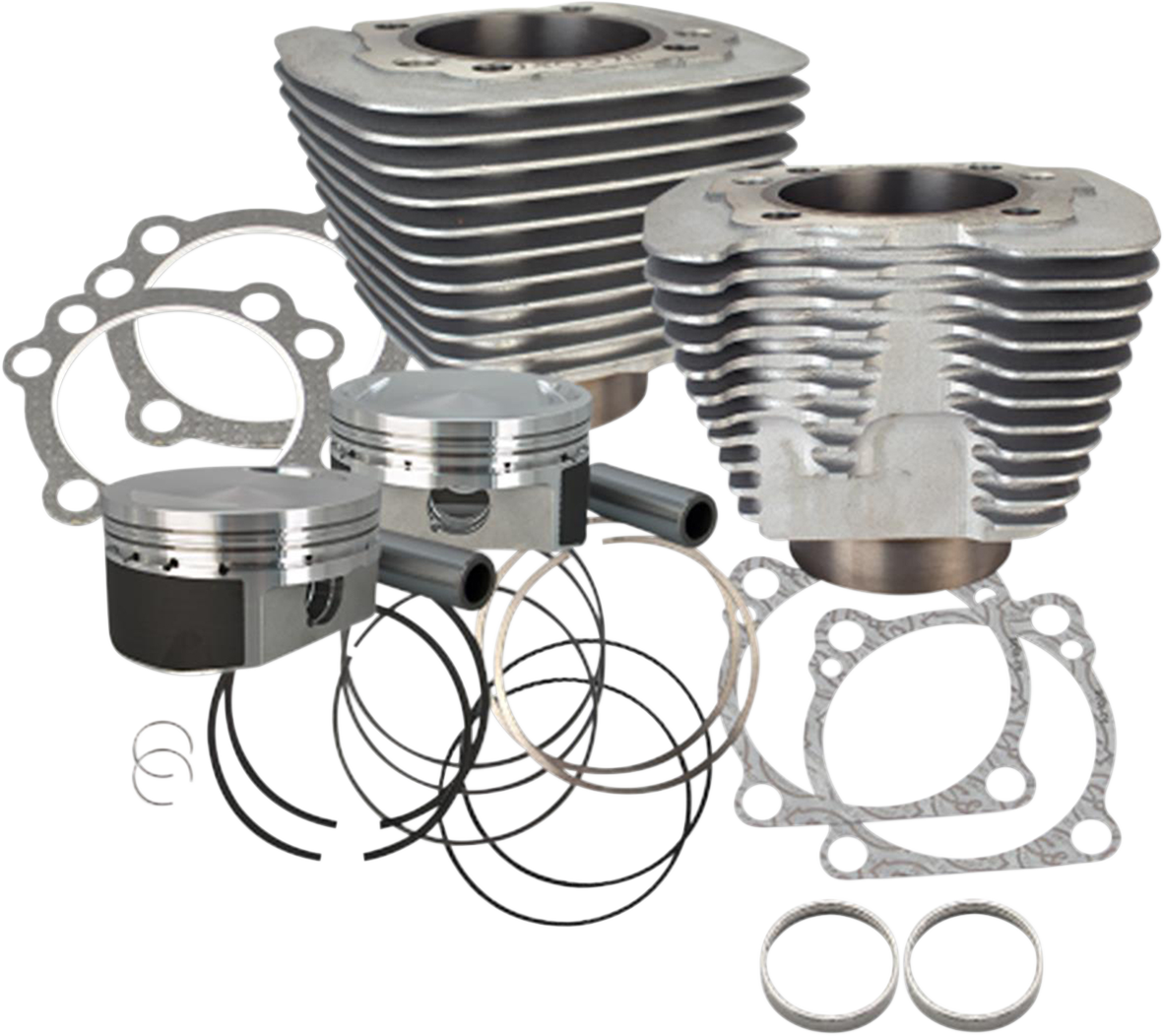S&S CYCLE Cylinder Kit - 1250 cc Conversion - 10.3:1 Compression Ratio ...