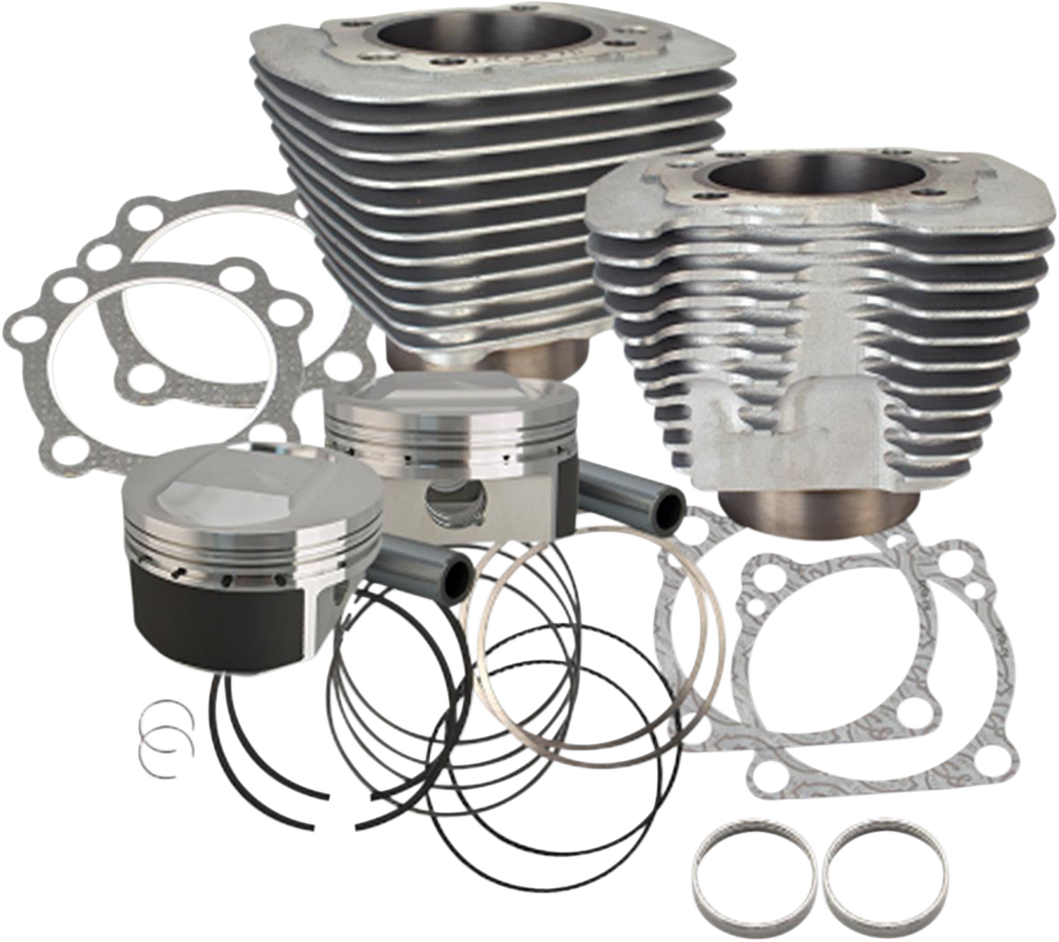 S&S CYCLE Cylinder Kit - 1250 cc Conversion - 11.2:1 Compression Ratio ...
