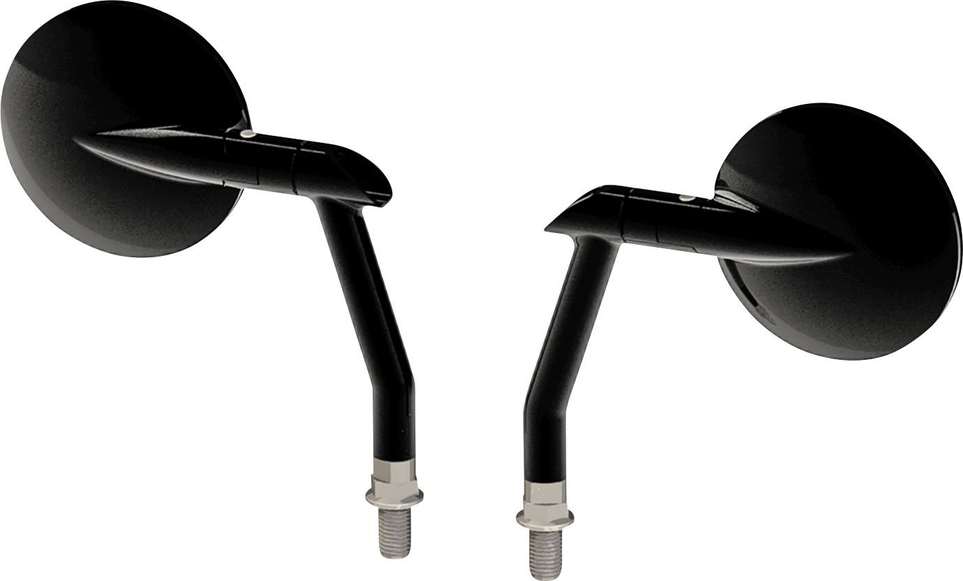 BURLY BRAND Mirrors - Hot Rod - Side View - Round - Black — Lifestyle ...