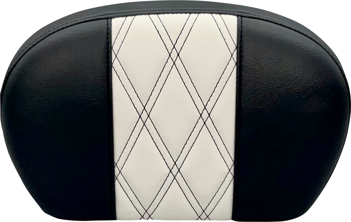 LE PERA Sissy Bar Pad - Large - GT 1/HR 1 Inlay - Dull Black - '08-'22 ...