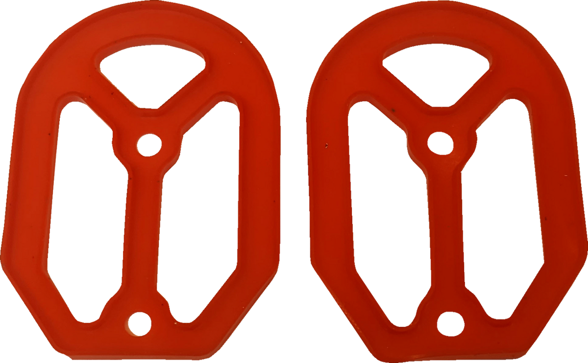 DRAG SPECIALTIES Qualifier Foot Peg Replacement Rubber Inserts - Red ...