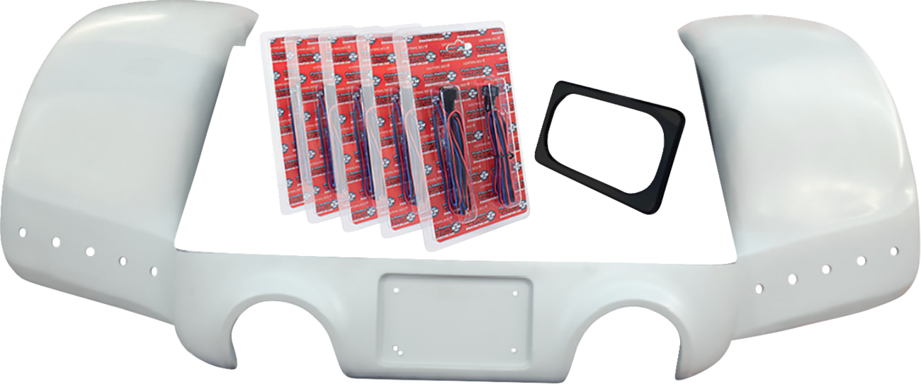 PAUL YAFFE BAGGER NATION Pro Street Rear Fender - Black Plate Frame ...