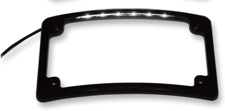 CUSTOM DYNAMICS LED Radius License Plate Frame - Black — Lifestyle Cycles