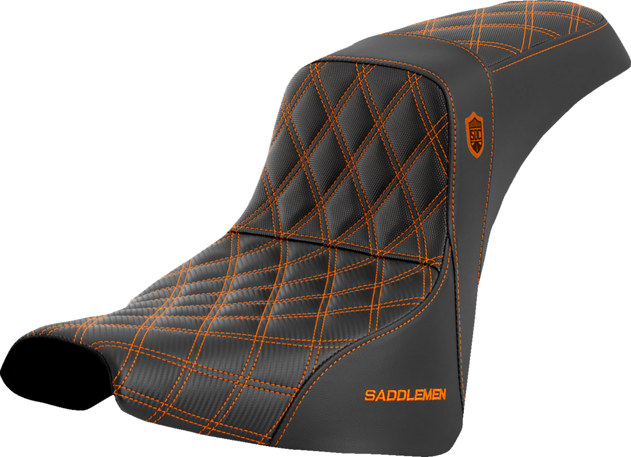 SADDLEMEN Pro Series SDC Performance Seat - without Backrest - Orange ...