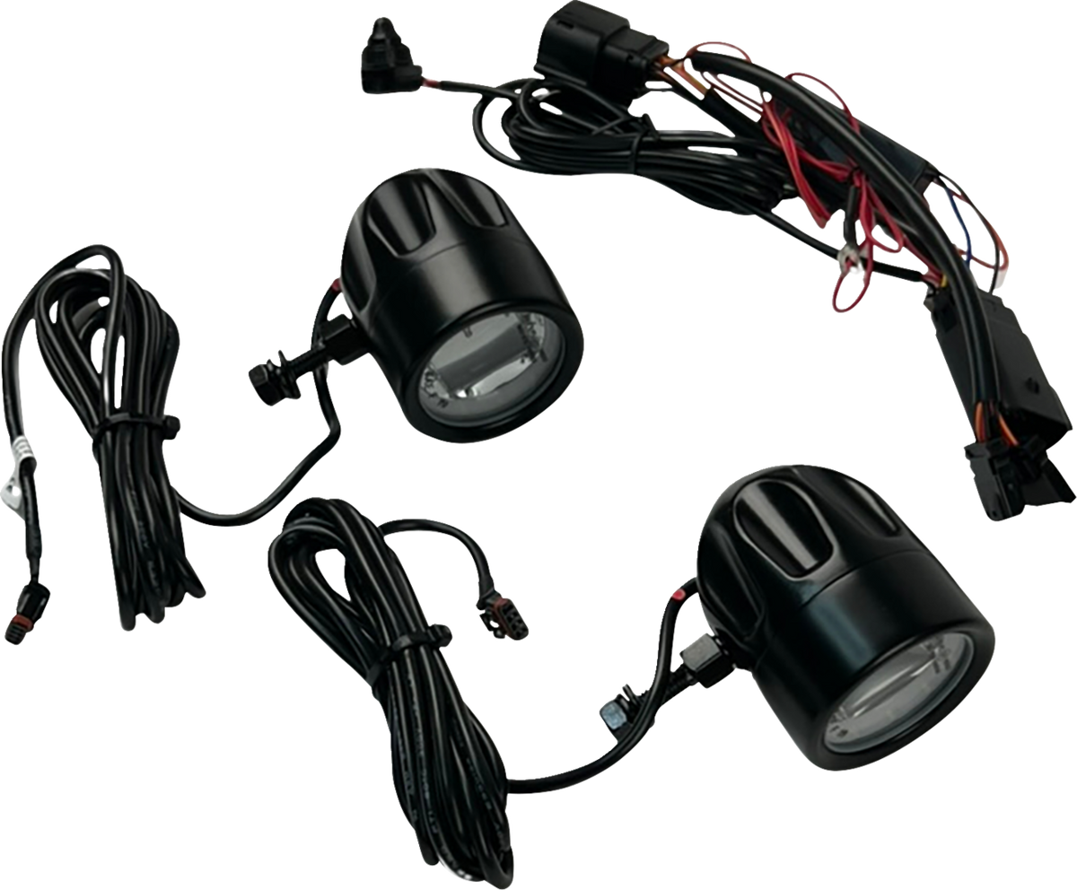 CUSTOM DYNAMICS ProBEAM® LED Halo Fog Lamps - Black — Lifestyle Cycles