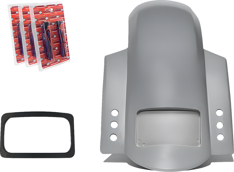 PAUL YAFFE BAGGER NATION Short Rear Fender - Sport - With Black Plate ...