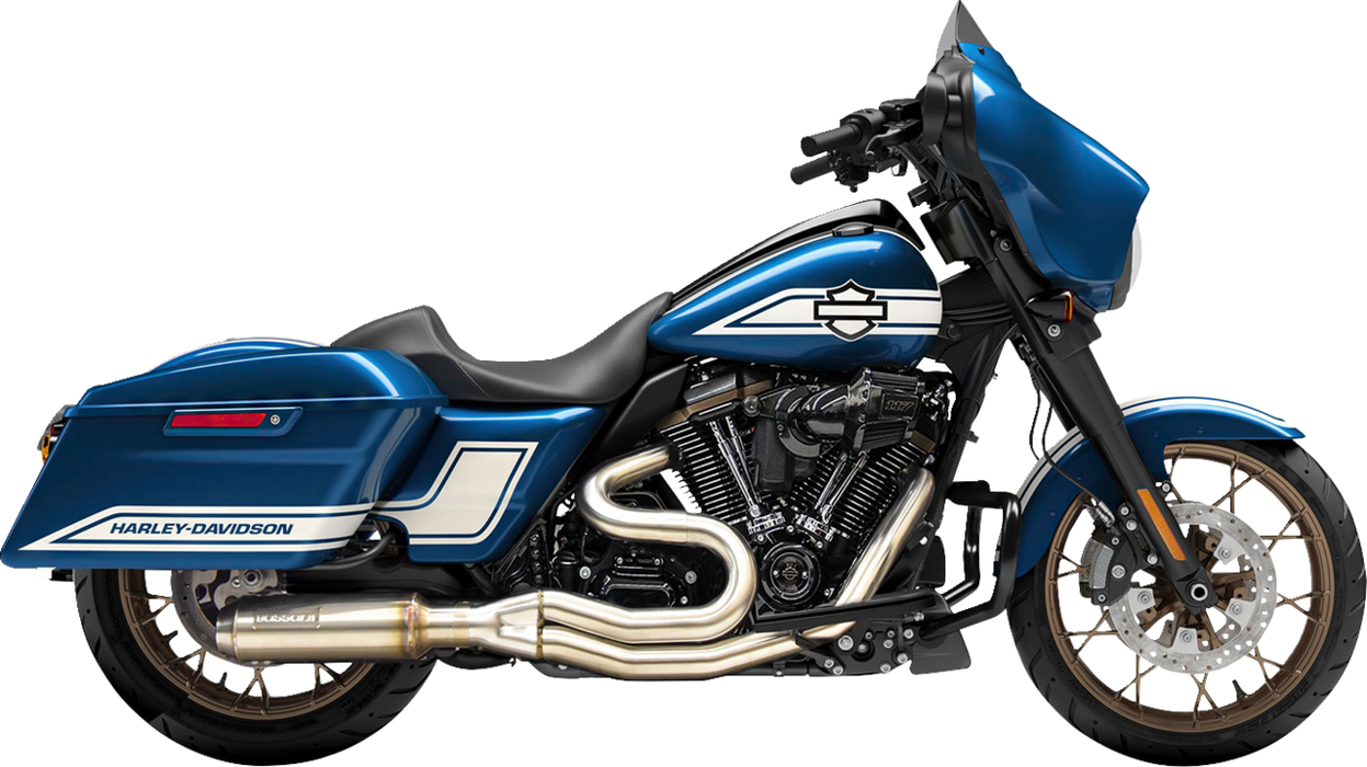 BASSANI XHAUST 2-into-1 Road Rage 3 Exhaust System - Stainless Steel ...