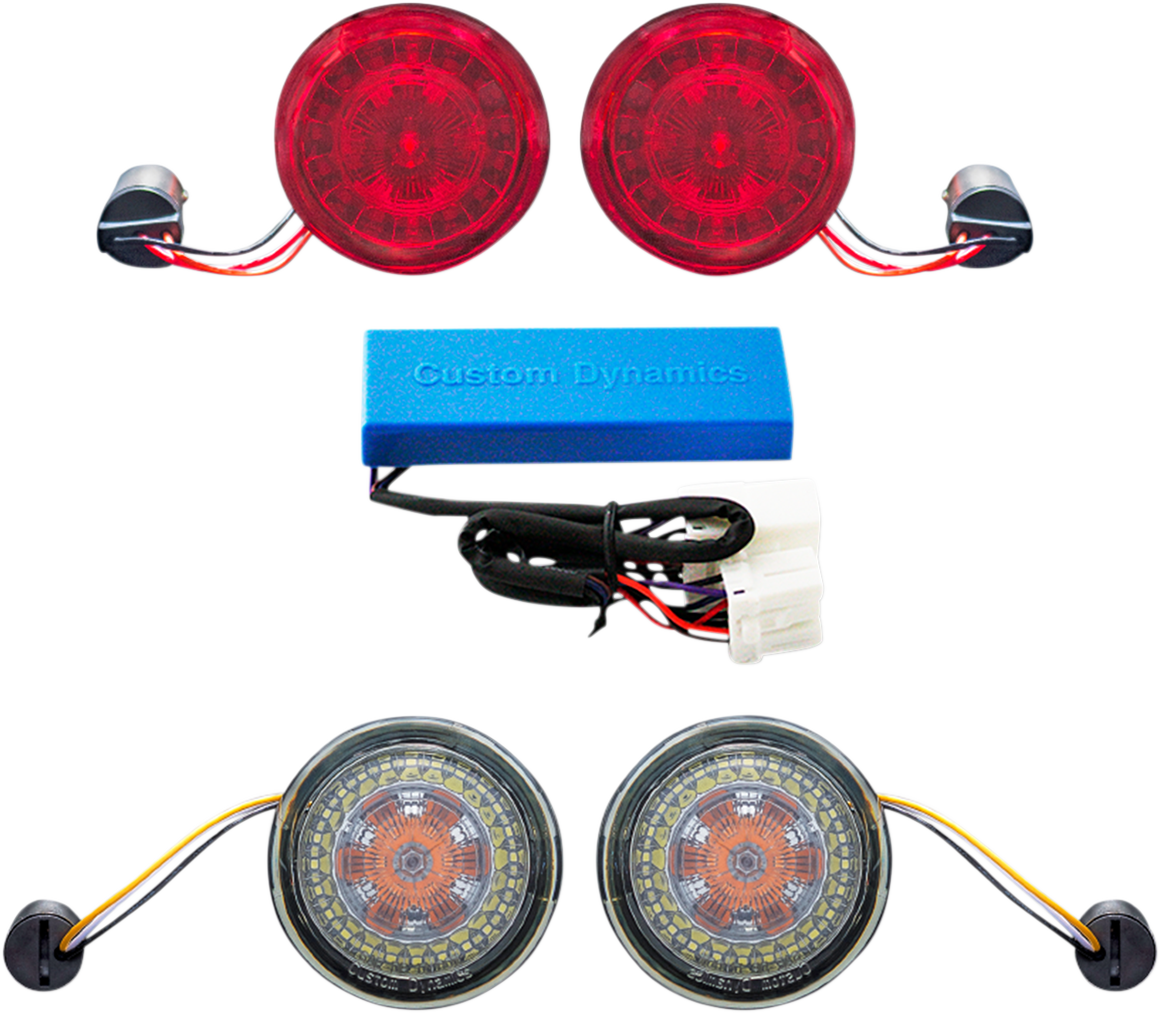 CUSTOM DYNAMICS ProBEAM® LED Front and Rear Turn Signal Conversion Kit ...