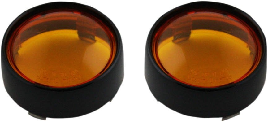 CUSTOM DYNAMICS Bezel/Lenses for ProBEAM® Bullet Turn Signals - Black ...
