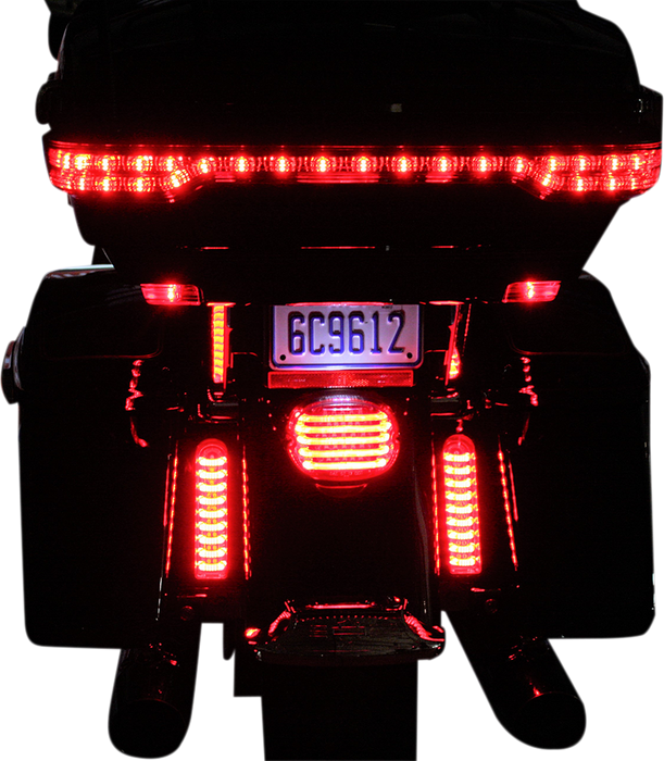 CUSTOM DYNAMICS ProBEAM® Fillerz® Saddlebag LED Lights - Red - Chrome ...