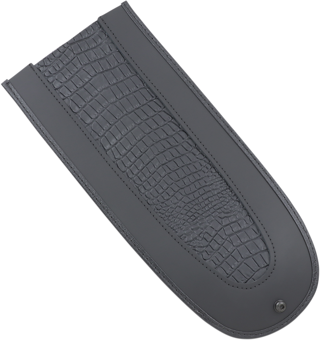 DRAG SPECIALTIES Fender Bib Embossed Faux Gator Leather Center - Black ...