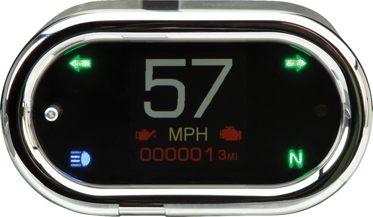 DAKOTA DIGITAL MLX-5000 Series Universal Handle Bar Mount Speedometer ...