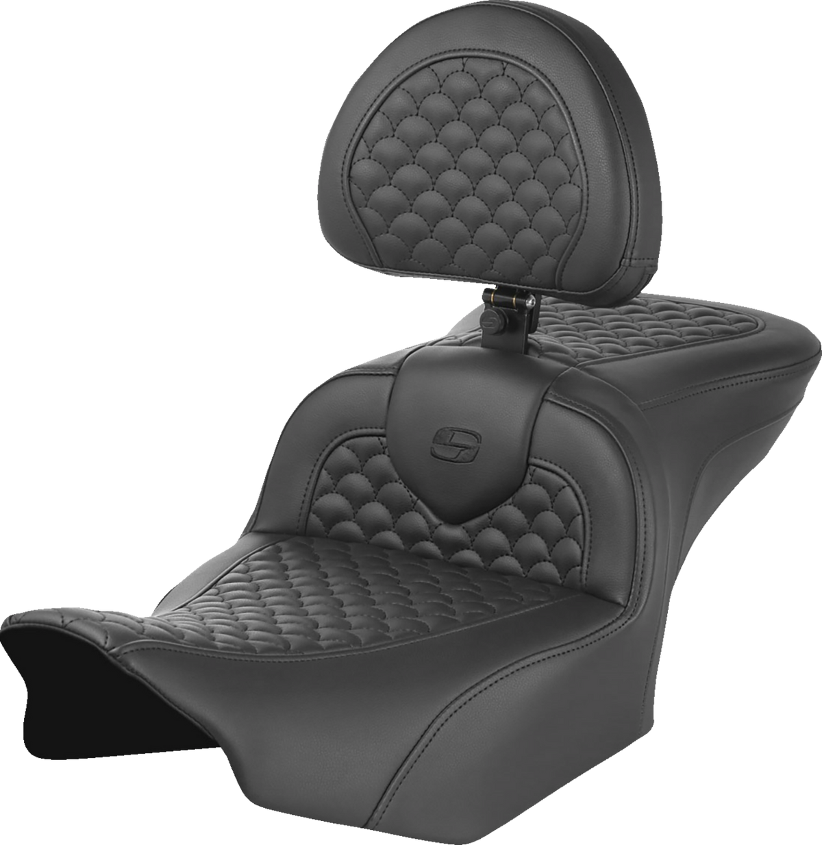 SADDLEMEN Roadsofa Seat - Scallop Stitch / Dragon Scale - w/ Backrest ...