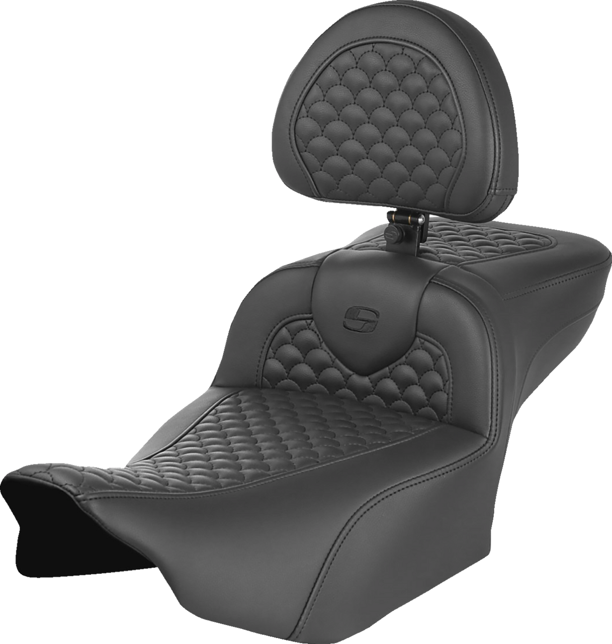 SADDLEMEN Roadsofa Seat - Scallop Stitch / Dragon Scale - w/ Backrest ...
