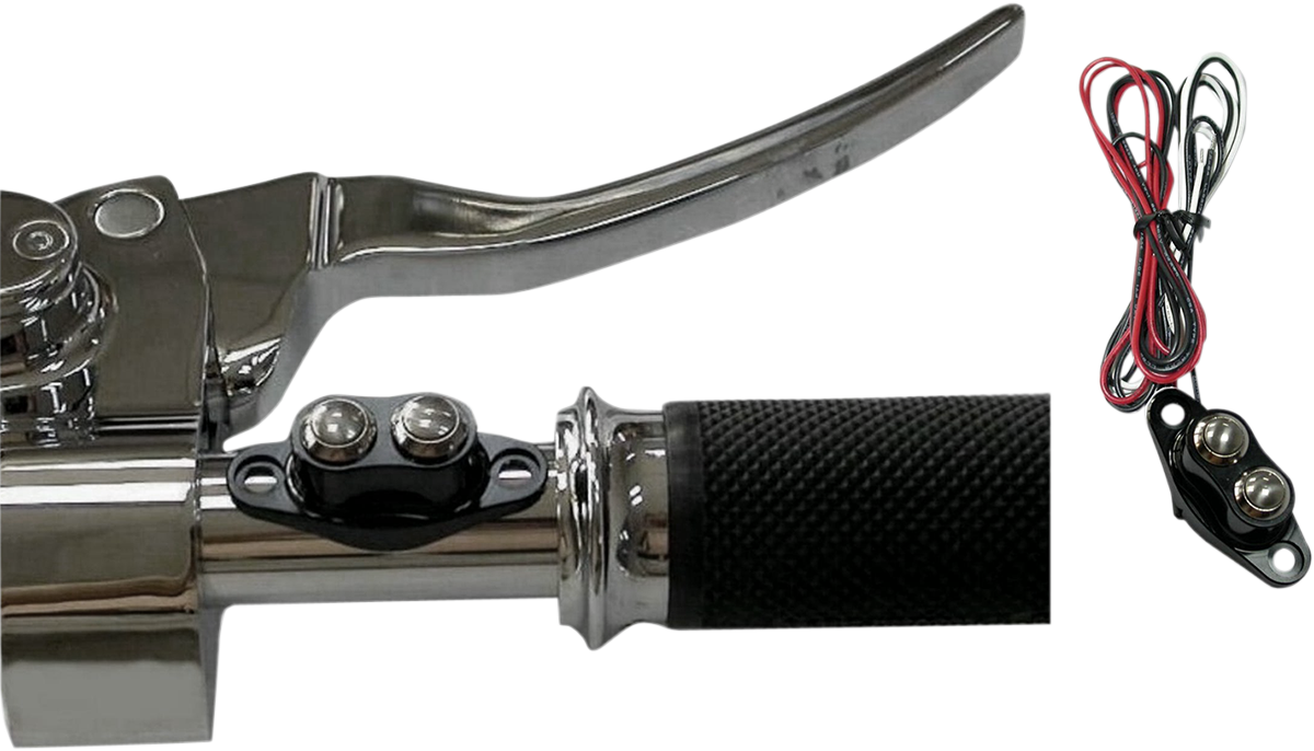 DRAG SPECIALTIES Duet Handlebar Switch Kit - Dual Button - Black ...