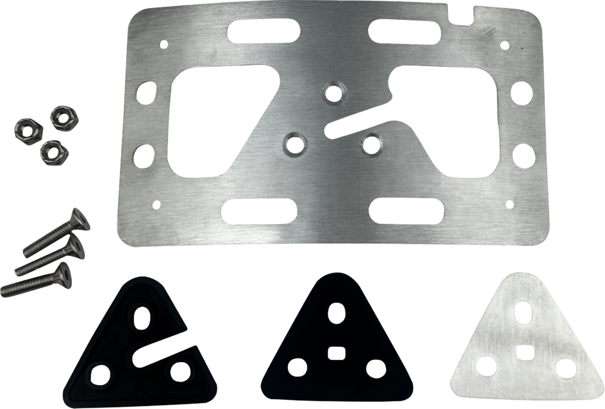 CUSTOM DYNAMICS Ultra-Lite Low Profile License Plate Mount - Curved ...