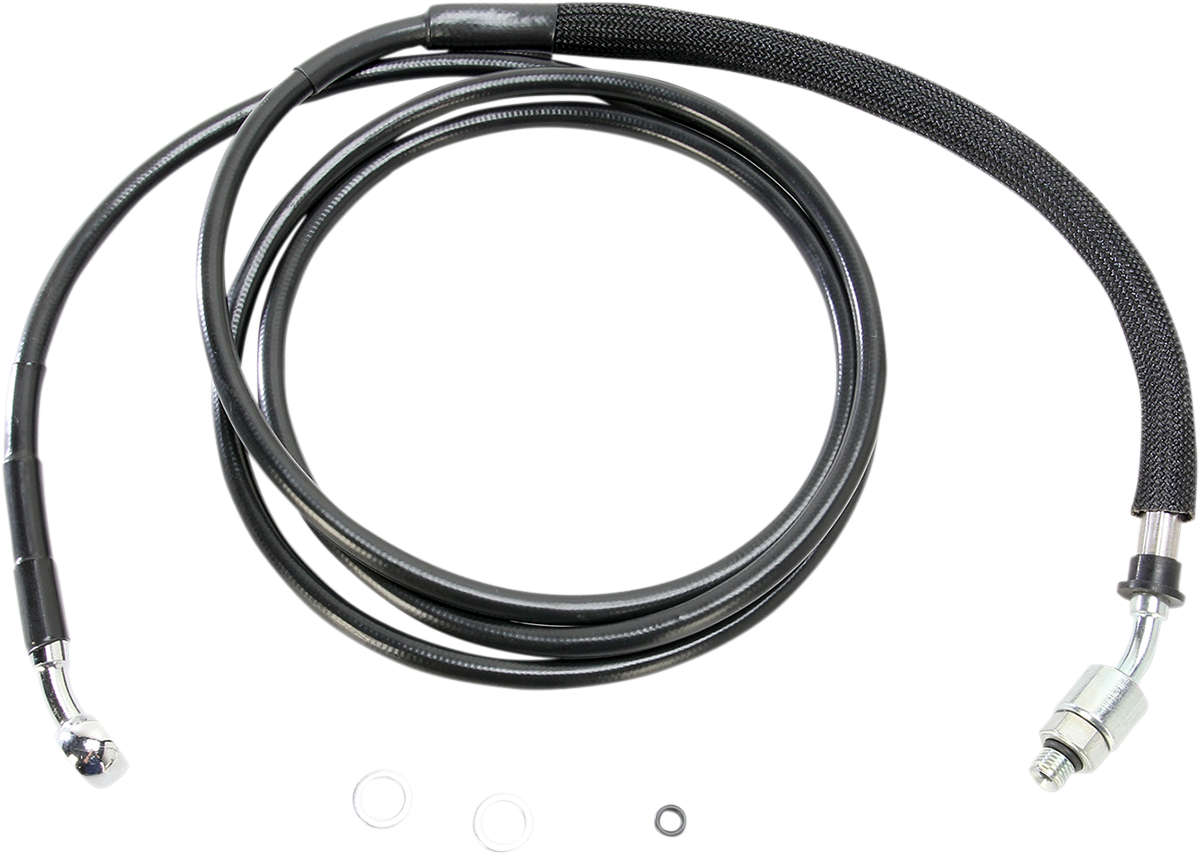 DRAG SPECIALTIES Stainless Steel Hydraulic Clutch Line - Black - 82 ...