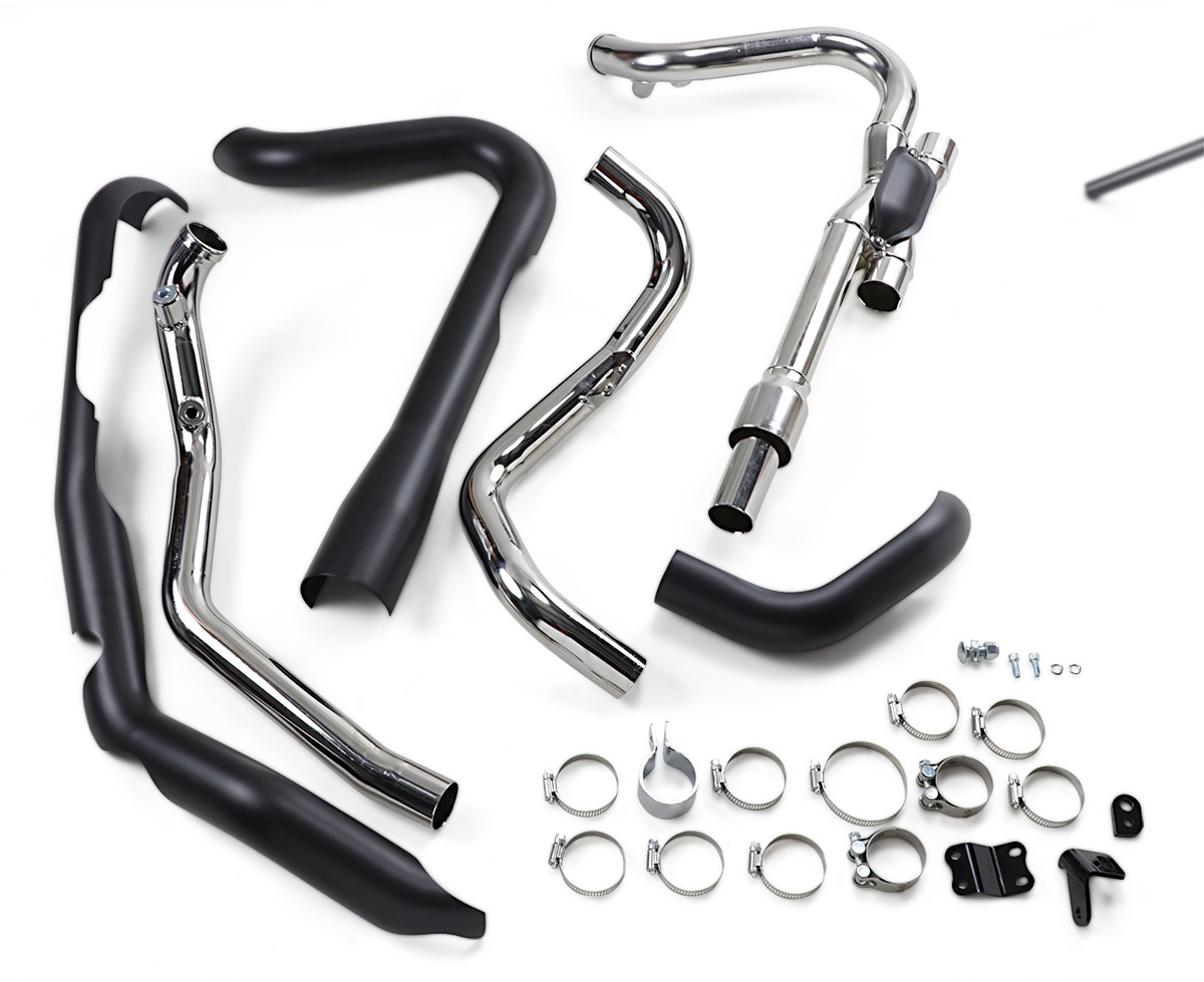 COBRA Dual Bung Headpipes - Black — Lifestyle Cycles