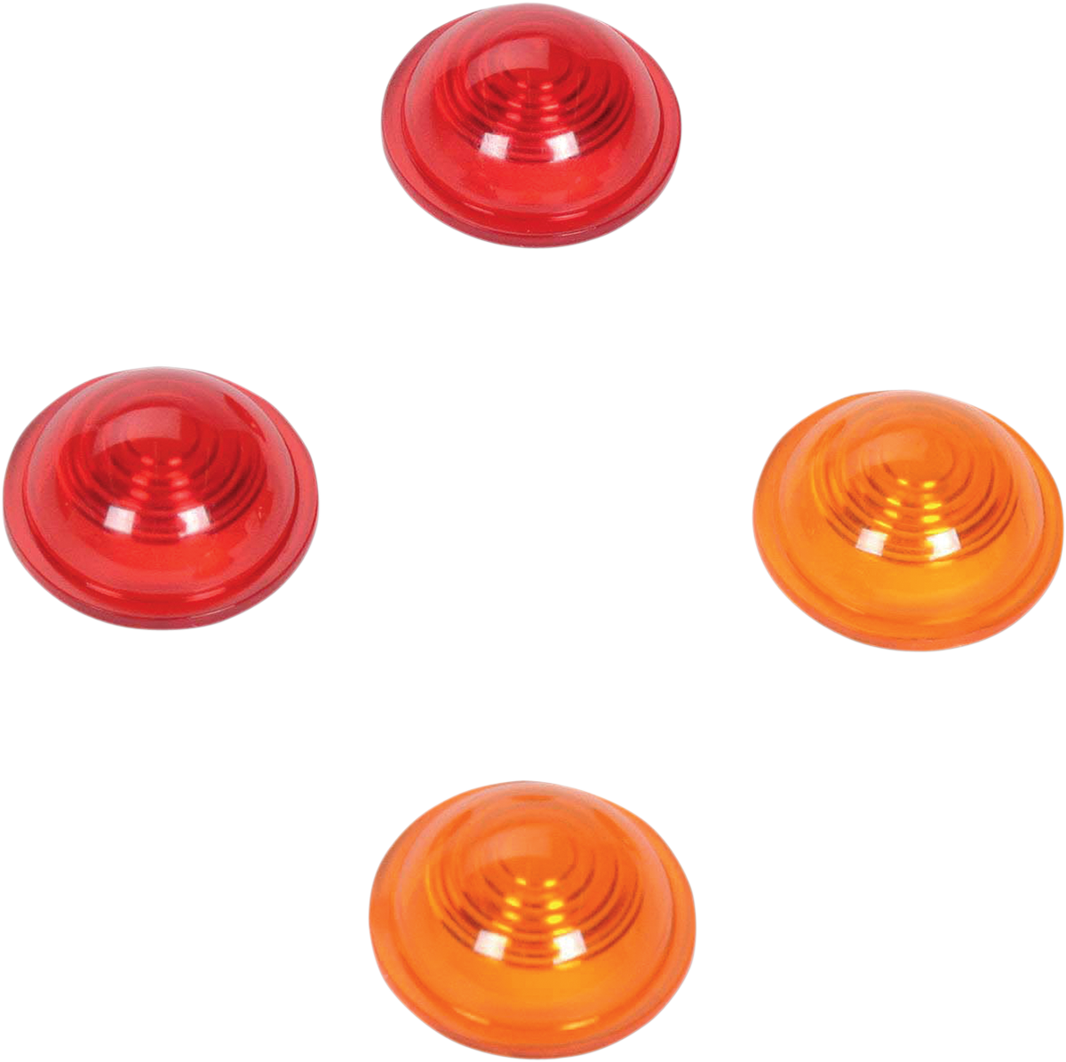 DRAG SPECIALTIES Mini-Bullet Lens Kit - Amber/Red - 1-1/2" — Lifestyle ...