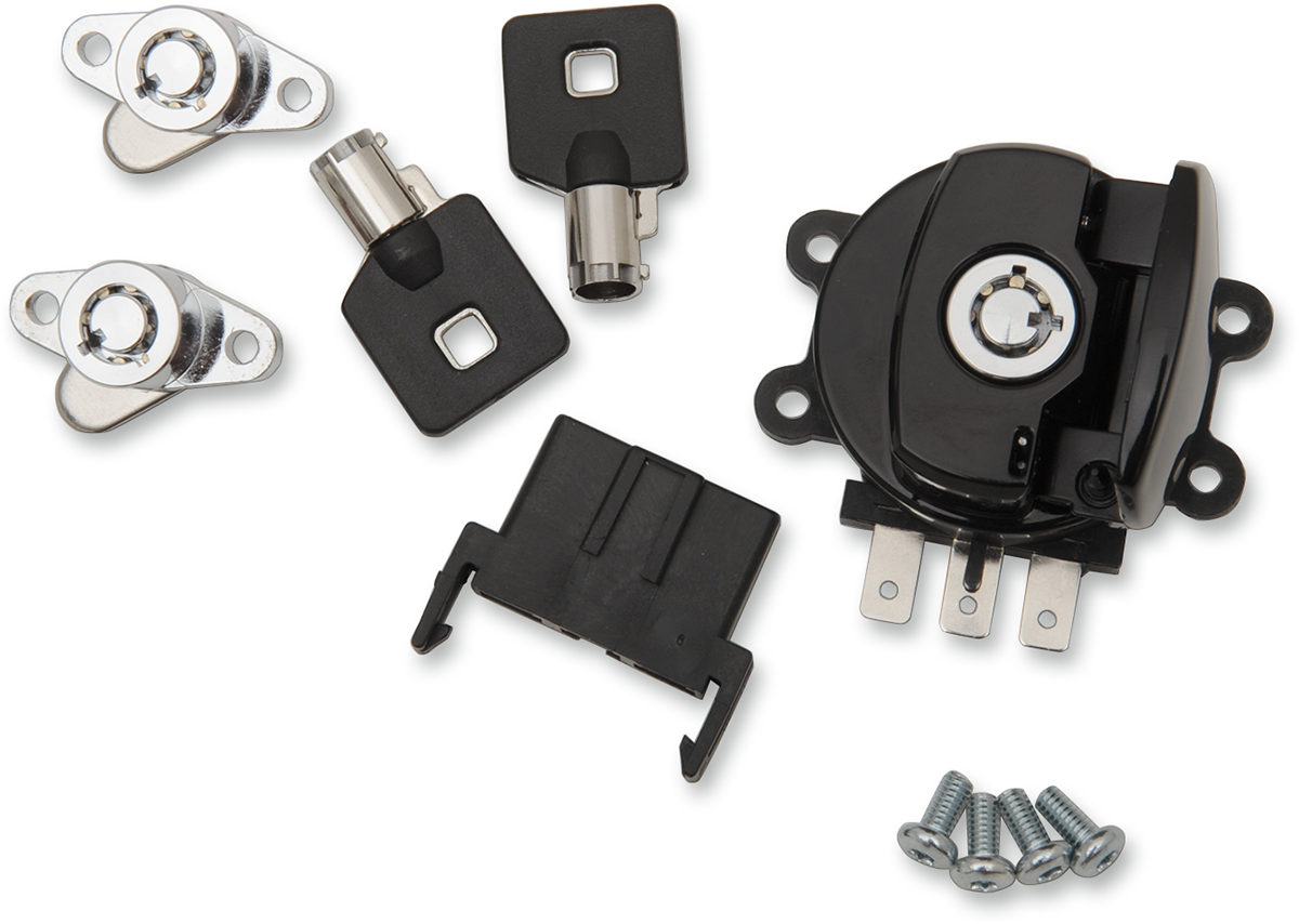 DRAG SPECIALTIES Replacement Side Hinge Ignition Switch with Saddlebag ...