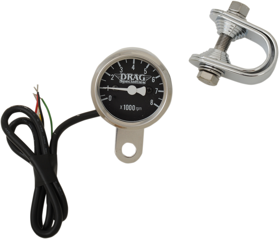 DRAG SPECIALTIES 1-7/8" LED Backlit Mini Electronic Tachometer - Stain ...