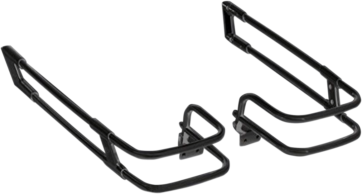 DRAG SPECIALTIES Black Saddlebag Guard Rails Kit - FL '14-'24 ...