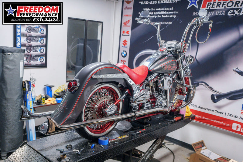 HARLEY SOFTAIL FISHTAILZ 1.875" SLIP-ONS CHECK DESCRIPTION FOR FITMENT ...