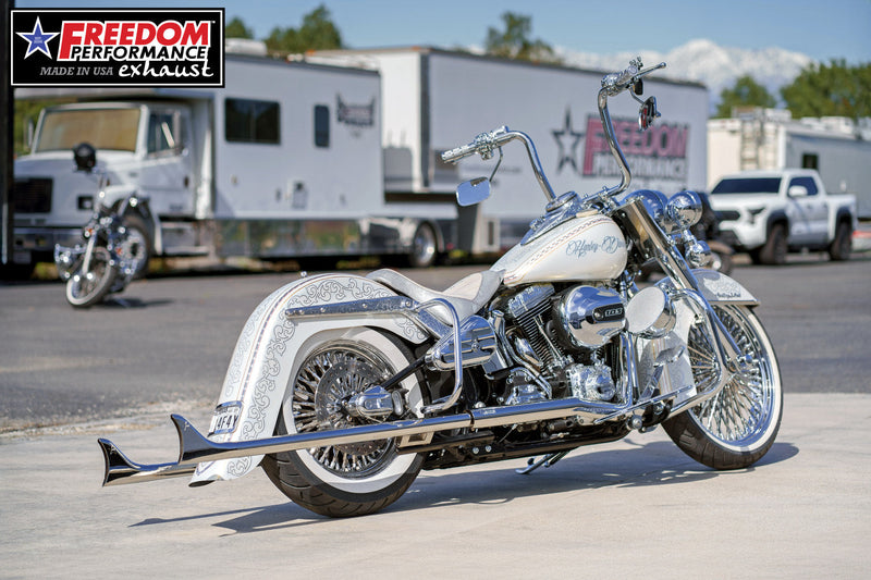 HARLEY SOFTAIL FISHTAILZ 1.875" SLIP-ONS CHECK DESCRIPTION FOR FITMENT ...