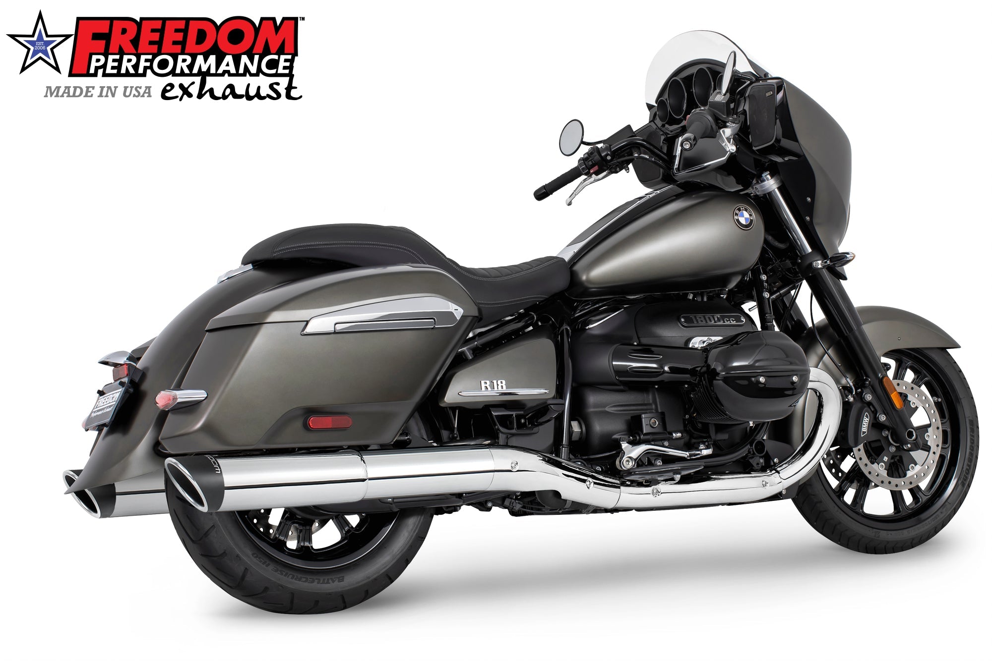 BMW R 18 BAGGER B/TRANSCONTINENTAL/ROCTANE 2-STEP 4.5" EXTENDED SLIP-O ...