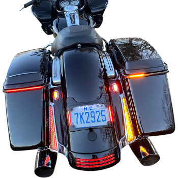 CUSTOM DYNAMICS Dual Color Fascia LED Panel Lights - Chrome - Smoke Le ...