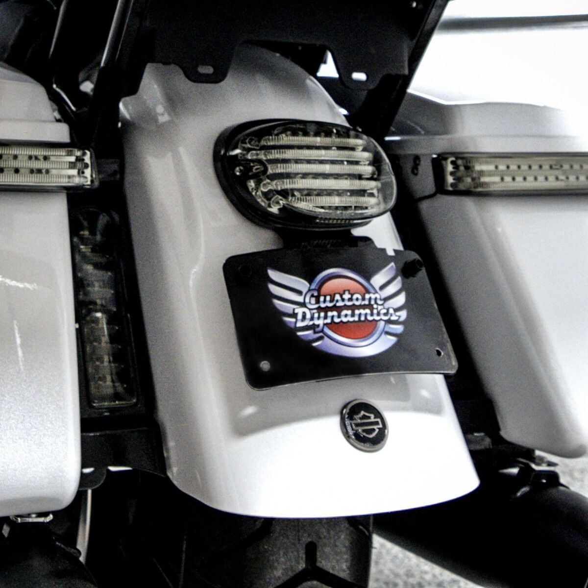 CUSTOM DYNAMICS License Plate Relocation Mount - Black — Lifestyle Cycles