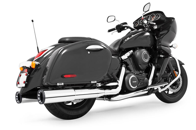 KAWASAKI VAQUERO 1700/NOMAD/VOYAGER 2-STEP 4.5" SLIP-ONS — Lifestyle Cycles