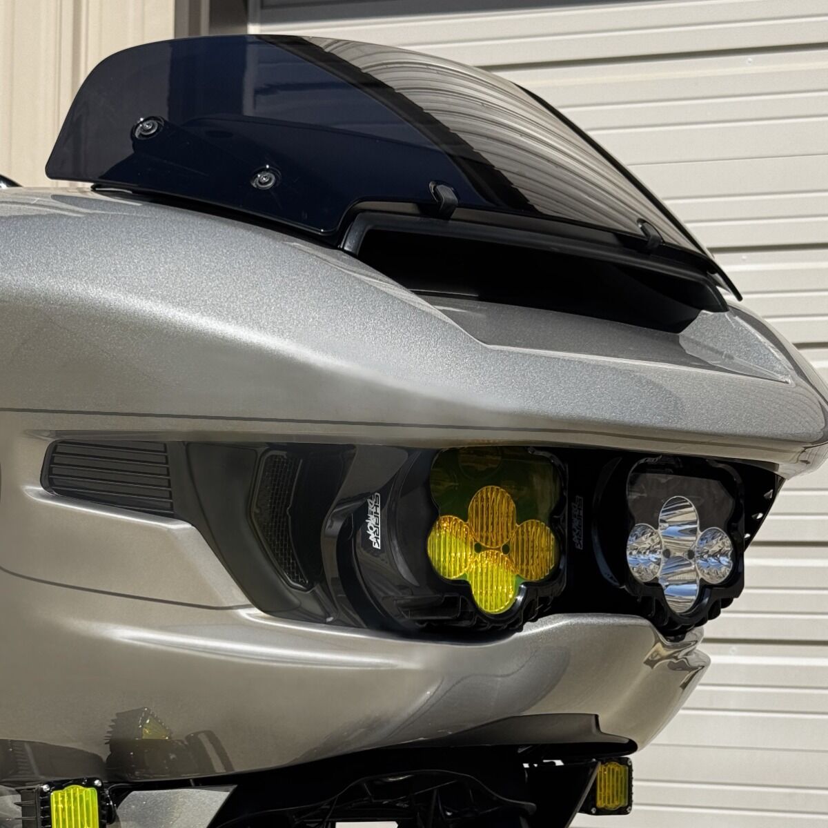 CUSTOM DYNAMICS Shark Demon® 2 Headlight/Fog Light with Speed Plates ...