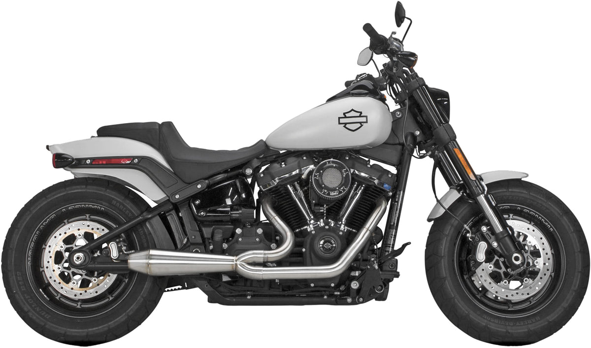 TBR Comp S 2in1 Exhaust Gen 2 Brushed - '18-'24 SOFTAIL — Lifestyle Cycles