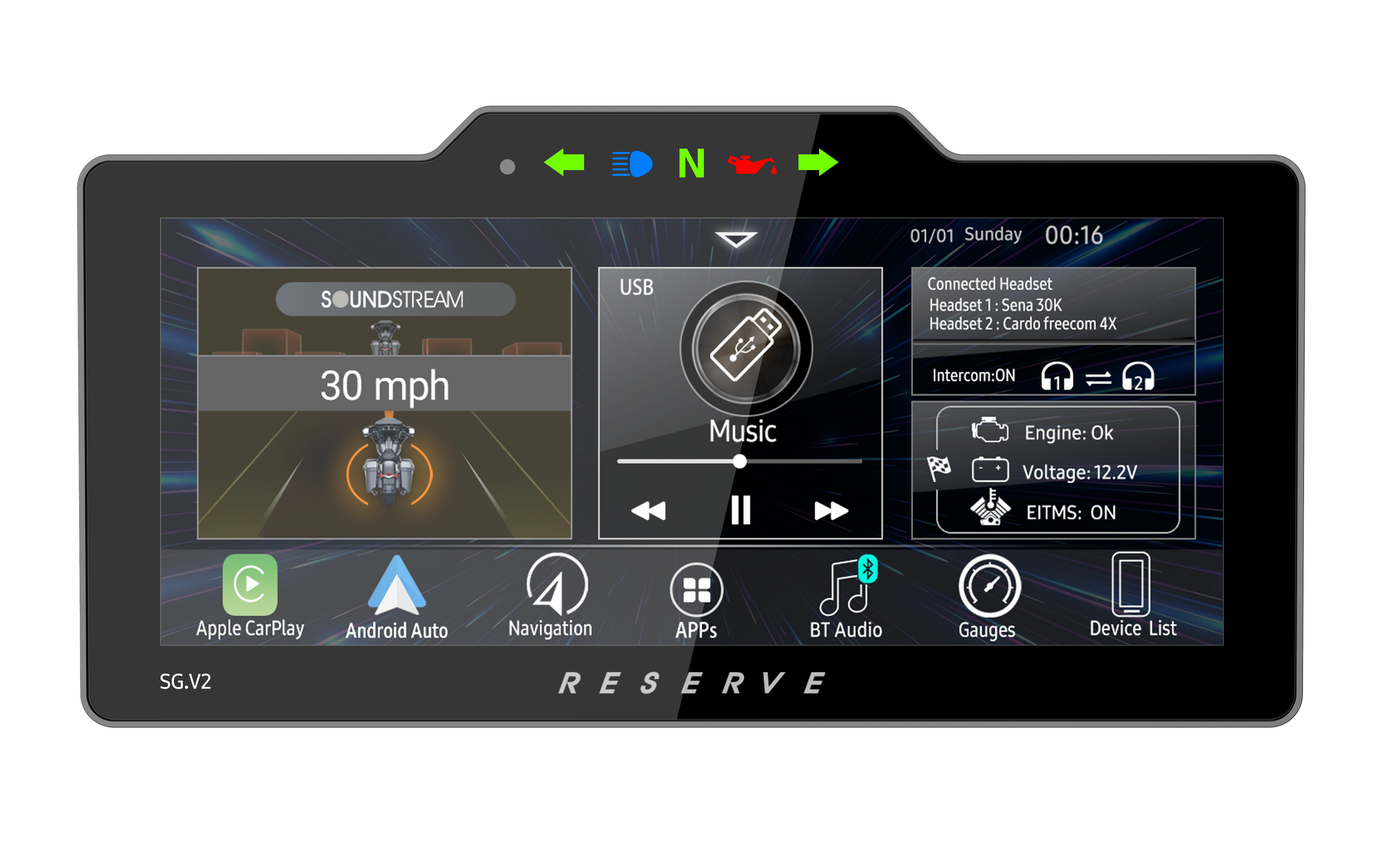 SOUNDSTREAM SG.V2 HARLEY RADIO for 08-13 Street Glide, Electra Glide ...