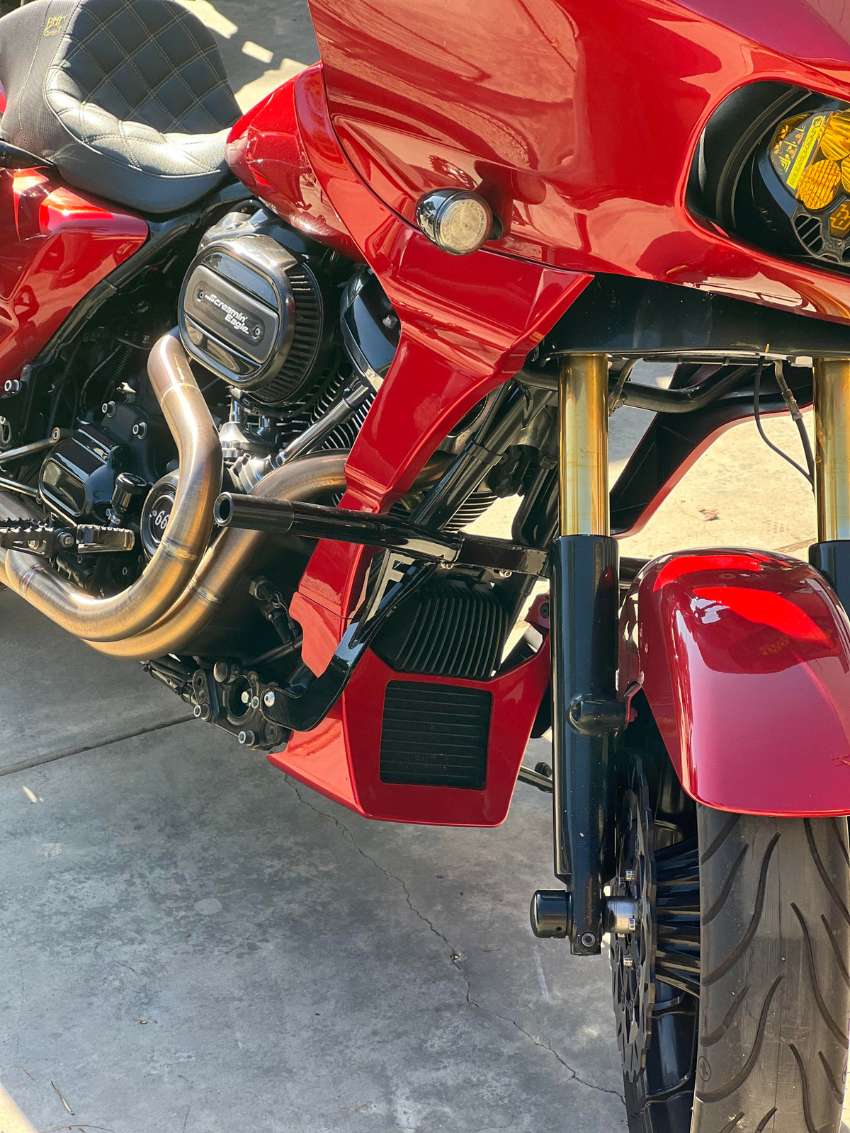 Not Yo Daddy CVO Spoiler Road Glide Crash Bar — Lifestyle Cycles